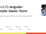 Github Patrickjs Angular Example Basic Form An Angularjs Example For