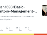 Github Aayush1693 Basic Inventory Management Database System Created