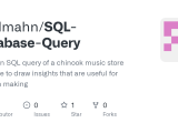 Github Roadmahn Sql Database Query This Is An Sql Query Of A Chinook