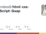Github Tamimbro0 Html Css Javascript Gsap