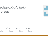 Github Feyzadayioglu Java Exercises