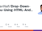 Github Hasannafi Drop Down Menu Using Html And Css