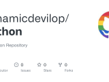 Github Dynamicdevilop Python My Python Repository