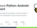 Github Beeware Python Android Support A Meta Package For Building A