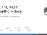 Github Ironlanguages Ironpython Docs Documentation For Ironpython