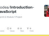 Github Esmodea Introduction To Javascript Unit 1 Sprint 2 Module 1