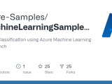 Github Azure Samples Machinelearningsamples
