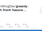 Github Talentkingpython Greenly React Front Hasura Backend Postgresql
