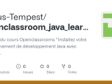 Github Luxus Tempest Openclassroom Java Learning Activité Du Cours