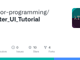 Github Tensor Programming Flutter Ui Tutorial