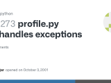Profile Py Mishandles Exceptions Issue 35273 Python Cpython Github