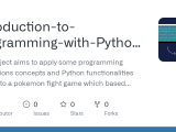 Github Introduction To Programming With Python Pokemon Fight This