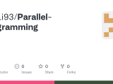Github Jimli93 Parallel Programming