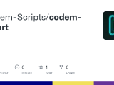 Github Codem Scripts Codem Report