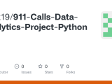 Github Vark19 911 Calls Data Analytics Project Python