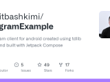 Github Indritbashkimi Telegramexample A Telegram Client For Android
