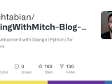 Github Mitchtabian Codingwithmitch Blog Course Web Development With