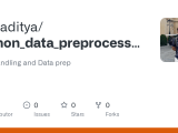 Github Negiaditya Python Data Preprocessing Data Handling And Data Prep