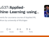Github Ramu537 Applied Machine Learning Using Python Assignments