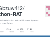 Github Fzgbzuw412 Python Rat Remote Administration Tool For Windows