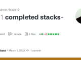 Completed Stacks 2 By Rohitbassi Pull Request 461 Super30admin