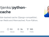 Github Grantjenks Python Diskcache Python Disk Backed Cache Django