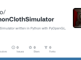 Github Twluo Pythonclothsimulator A Cloth Simulator Written In