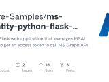 Github Azure Samples Ms Identity Python Flask Webapp Call Graph