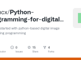 Github Swfucx Python Programming For Digital Image Processing