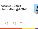 Github Sovonasanyal Basic Calculator Using Html Css And Javascript