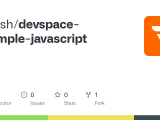 Github Loft Sh Devspace Example Javascript