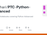 Github Pbehari Ptc Python Advanced Jupyter Notebooks Covering Python
