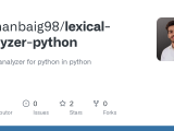 Github Nomanbaig98 Lexical Analyzer Python Lexical Analyzer For