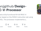 Github Nikunjjgithub Design Risc V Processor Developed A Fully