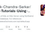 Github Tarak Chandra Sarkar Sql Tutorials Using Sqlserver Northwind
