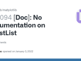 Doc No Documentation On Artistlist Issue 22094 Matplotlib
