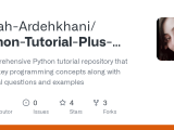 Github Pegah Ardehkhani Python Tutorial Plus Questions
