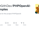 Github Easygithdev Phpopenai Examples Examples For The Project Phpopenai