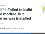 Failed To Build Uuid Module But Libraries Was Installed Issue