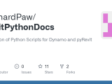 Github Gerhardpaw Revitpythondocs Collection Of Python Scripts For