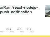 Github Lexferram React Nodejs Webpush Notification