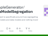 Github Samplegenerator Datamodelsegregation This Project Is