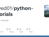Github Daved01 Python Tutorials Code For Tutorials