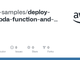 Github Aws Samples Deploy Lambda Function And Layers With Cdk