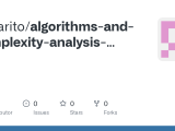 Github Lenarito Algorithms And Complexity Analysis Python Final
