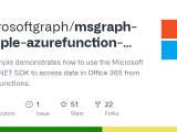Github Microsoftgraph Msgraph Sample Azurefunction Csharp This