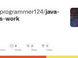 Github Webprogrammer124 Java Class Work