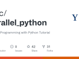 Github Ycrc Parallel Python Parallel Programming With Python Tutorial