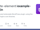 Github Create Element Example Plugin An Example Boilerplate