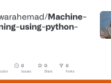 Github Theonehack Machine Learning Using Python